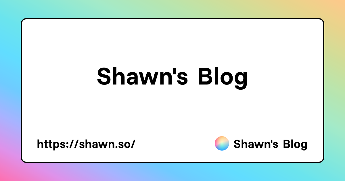 Home | Shawn's Blog